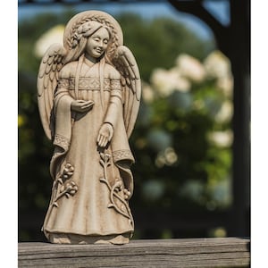 Angel of Hope Statue for Garden and Home, Angel Figure Made of Stone ...
