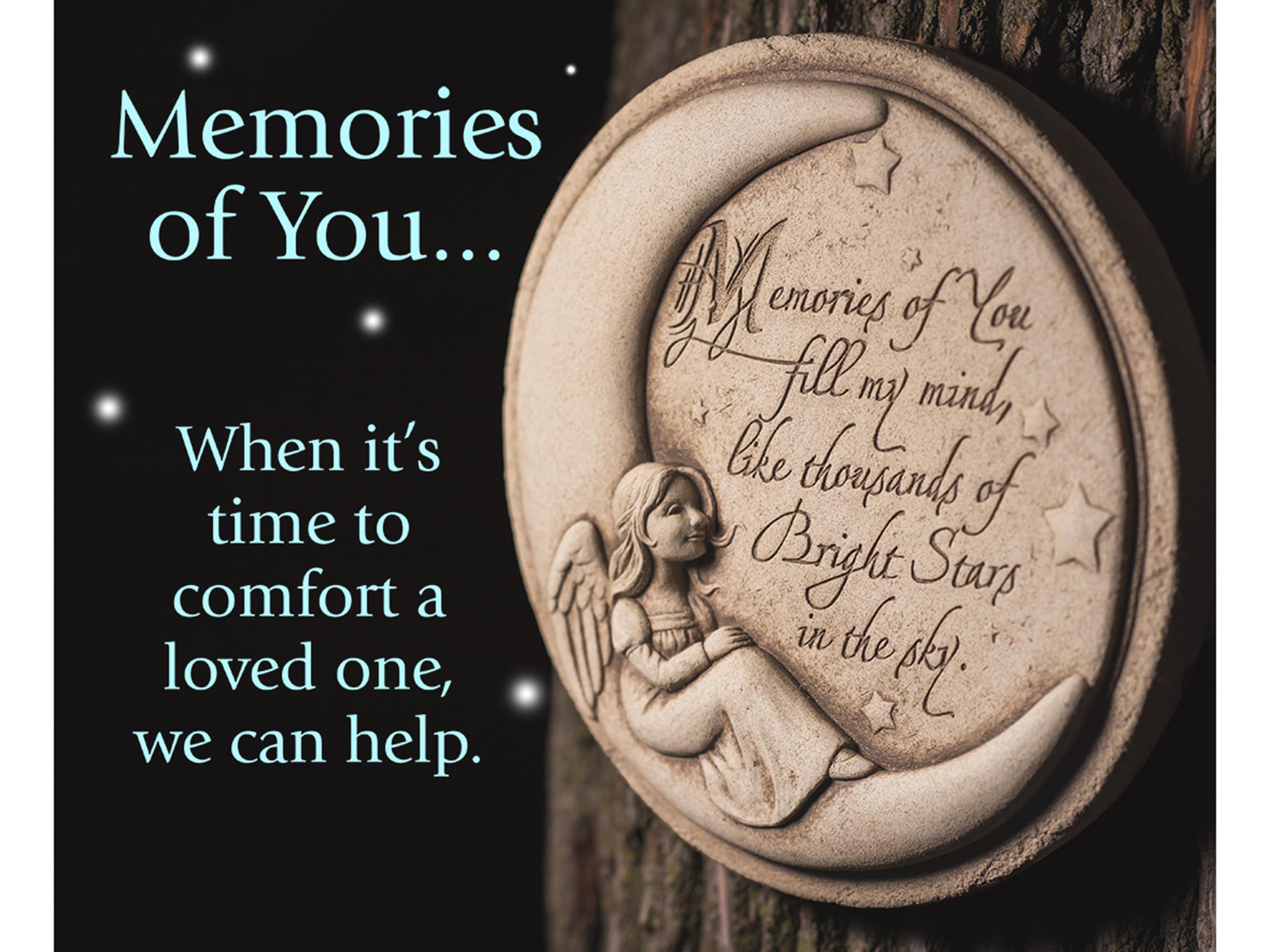 Angel Memorial Plaque, Sympathy Angel Stone, Memorial Gift for Loss of ...