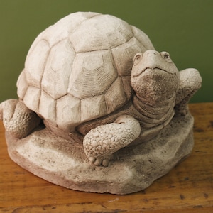 Turtle Stone Sculpture, Turtle Gift, Turtle Art, Turtle Decor Garden ...