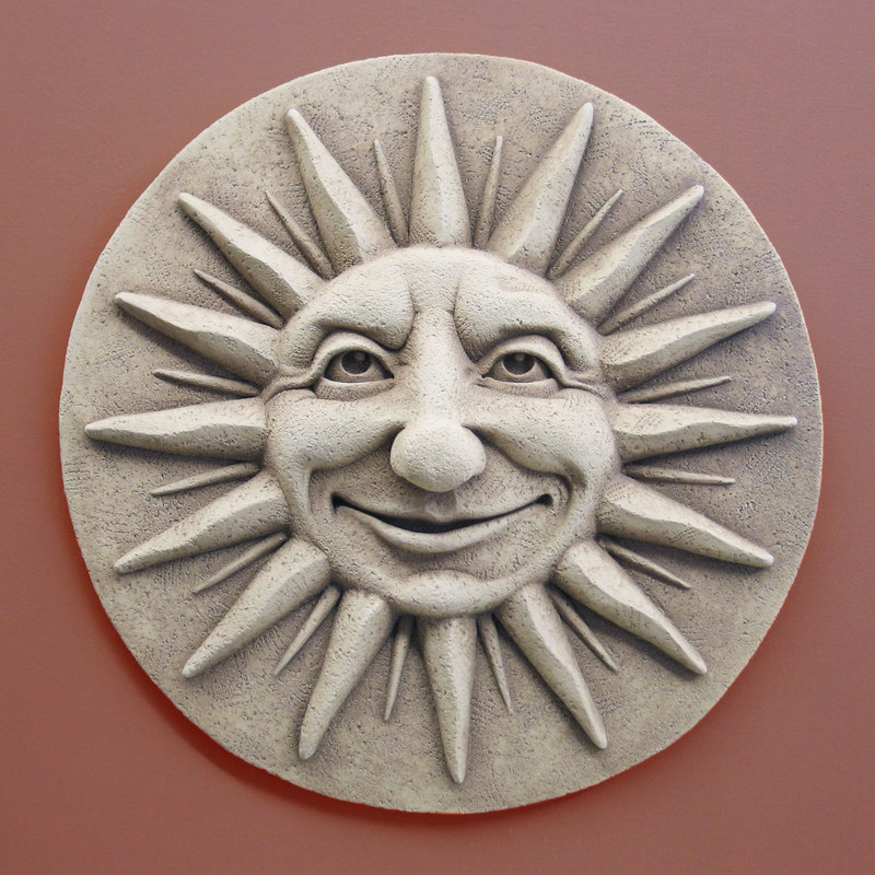 Smiling Sun Wall Plaque - Etsy