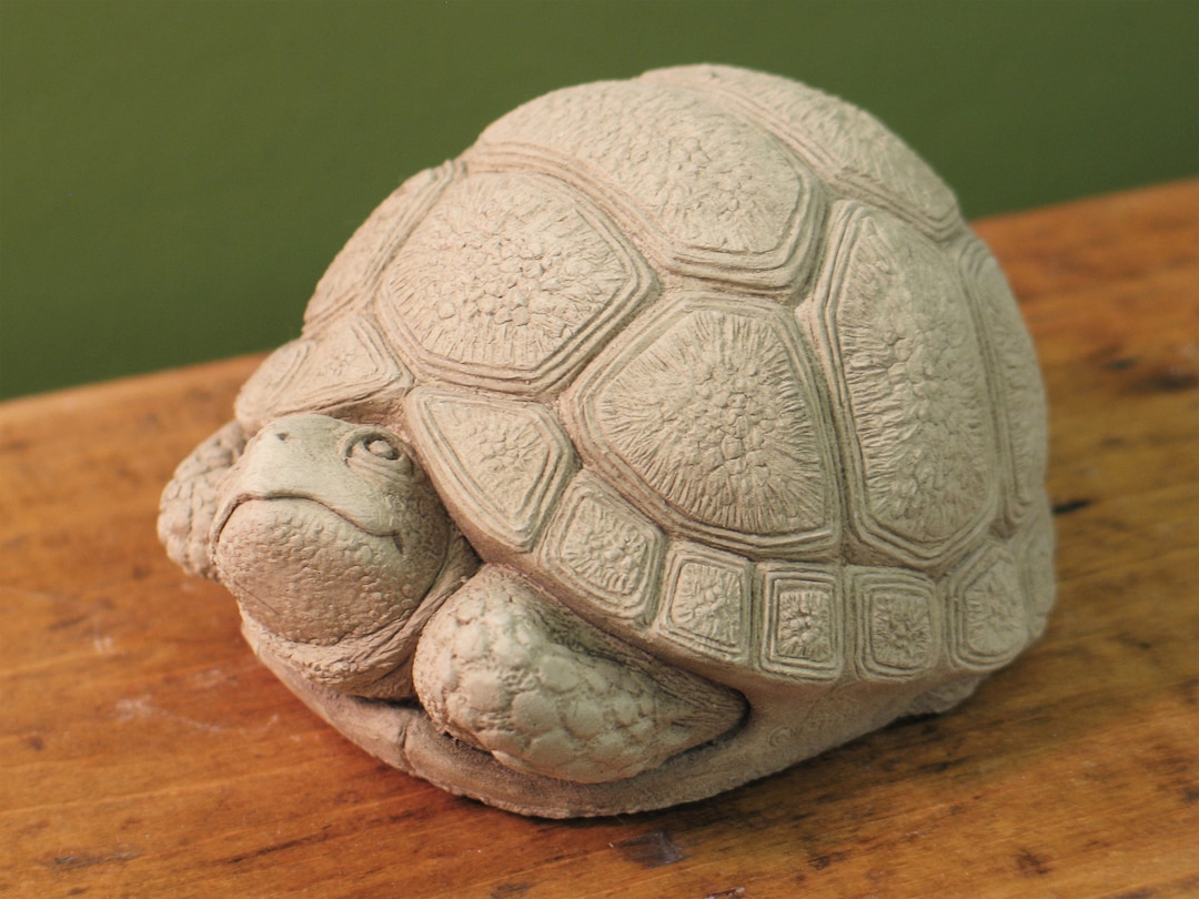 Turtle Stone Sculpture, Turtle Gift, Turtle Art, Turtle Decor Garden ...