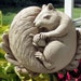 Napping Squirrel Plaque for Home & Garden Squirrel Stone - Etsy