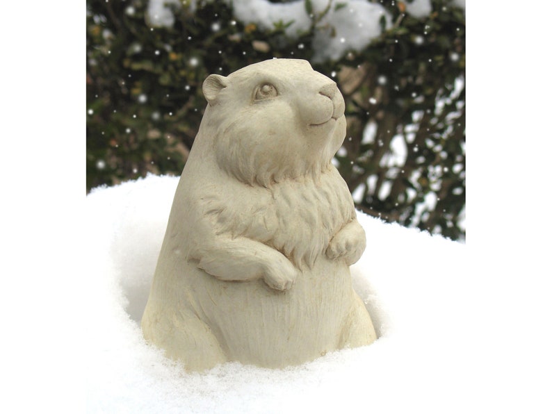 Groundhog Statue for the Garden or Home, Cute Groundhog Day Gift ...