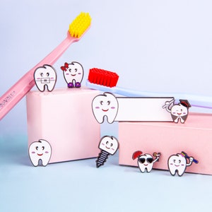 Dental Name Tag, Dental Badge, Gift for Dentist, Dental Nurse, Dental ...