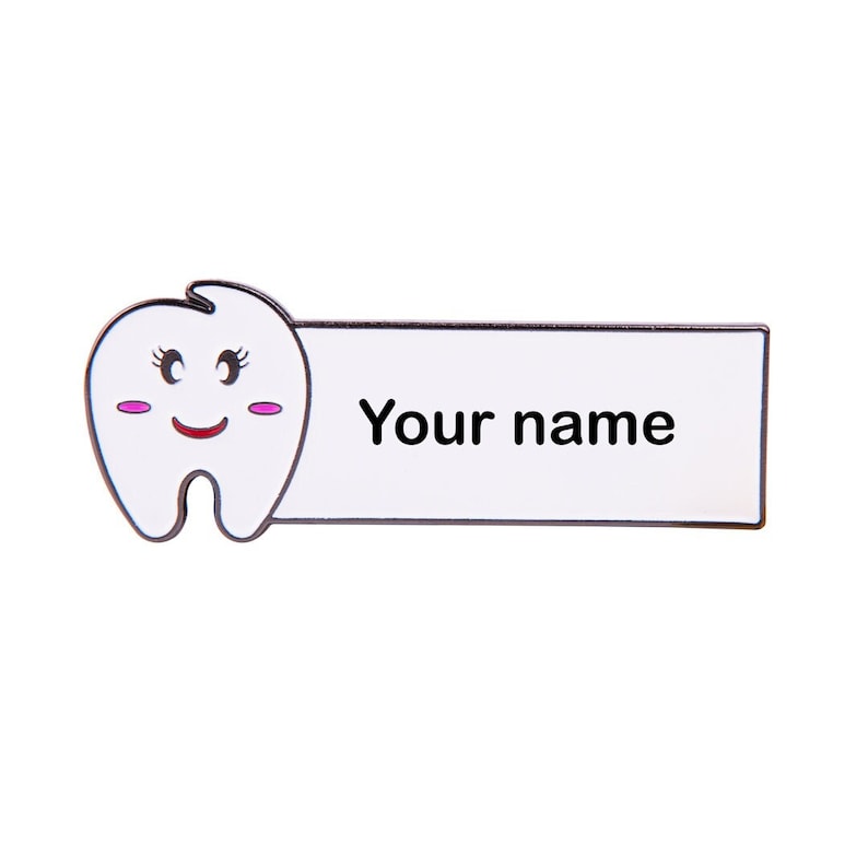 Name Tag Dental Name Tag Gift for Nurse Gift for Dentist - Etsy