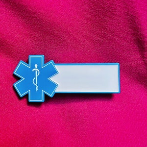 Nurse Name Tag, Personalised Medical Name Tag, Gift for Nurse ...