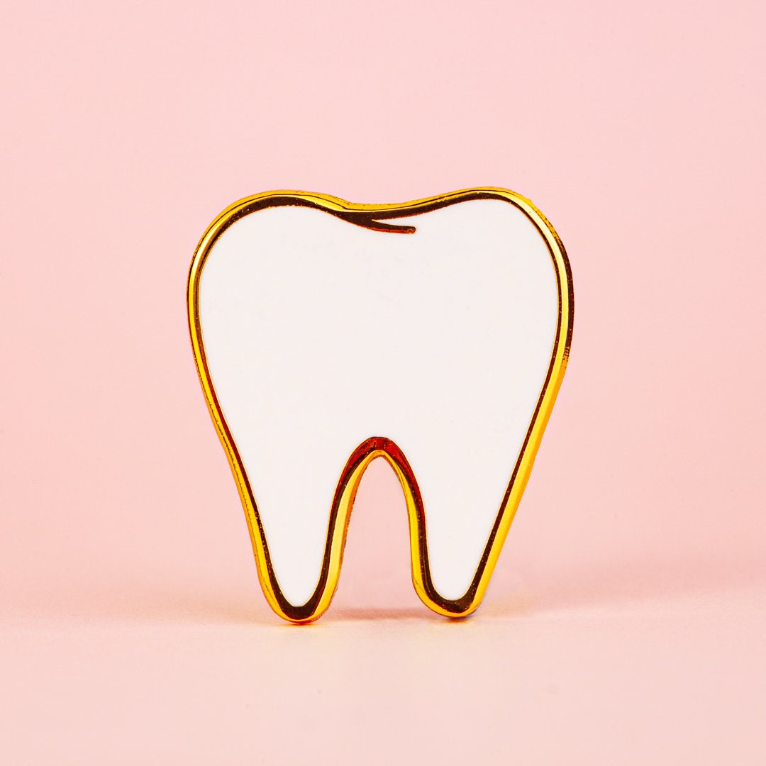 White Tooth Enamel Pin: Dental Gift for Dentist or Hygienist - Etsy