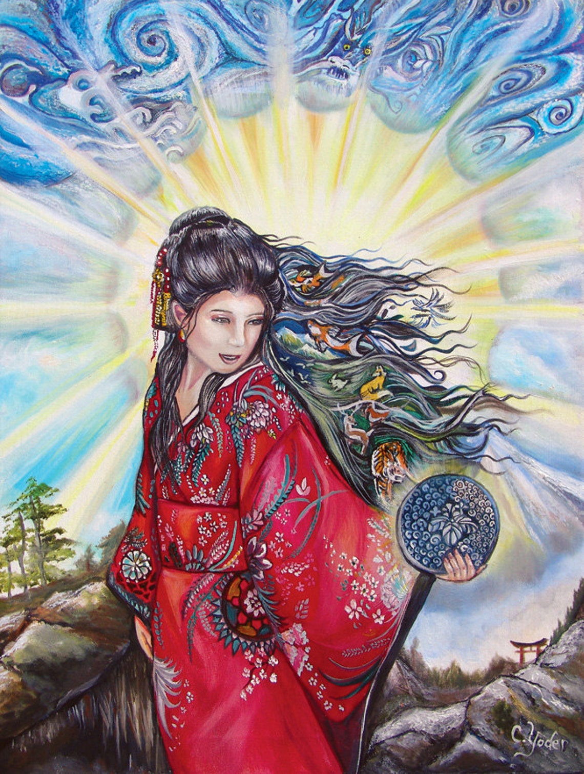 11" X 17" Amaterasu Emerges Color Print - Etsy