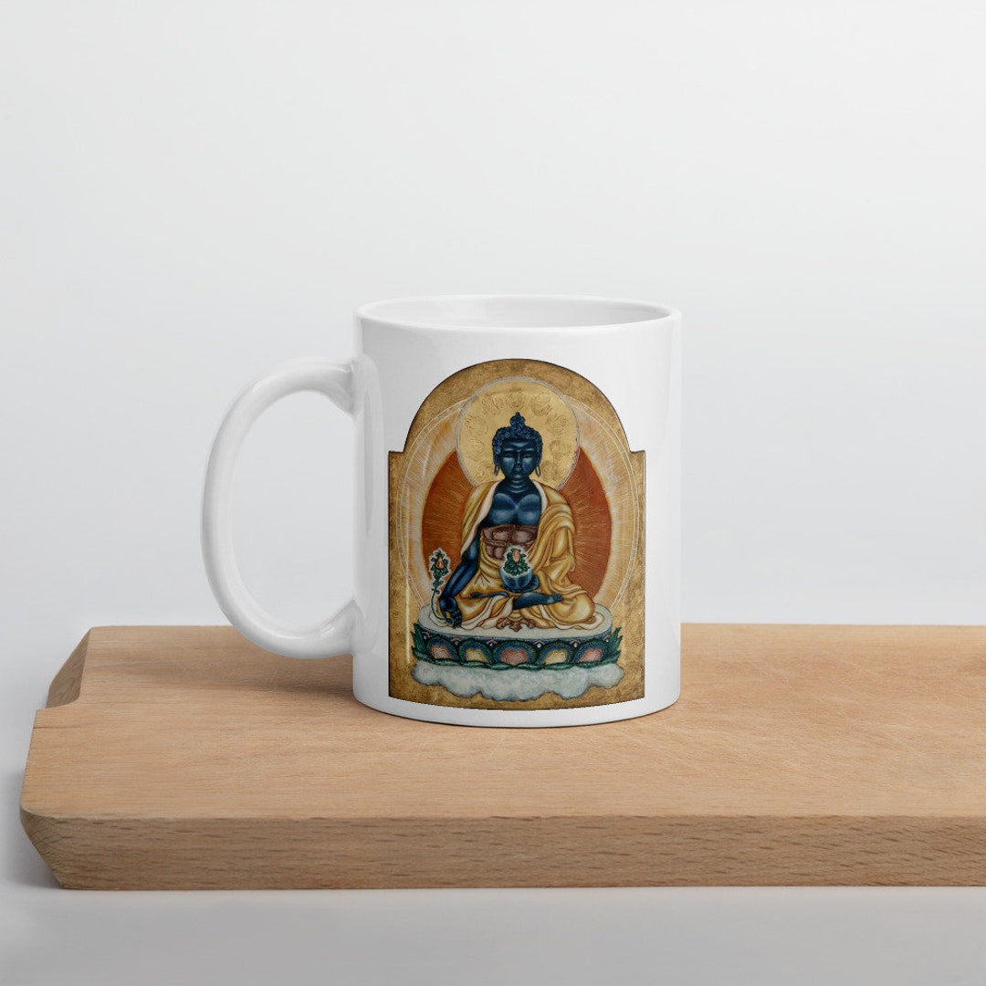 Medicine Buddha Coffee Mug, Meditation Yoga Mug, Sacred Buddhism ...