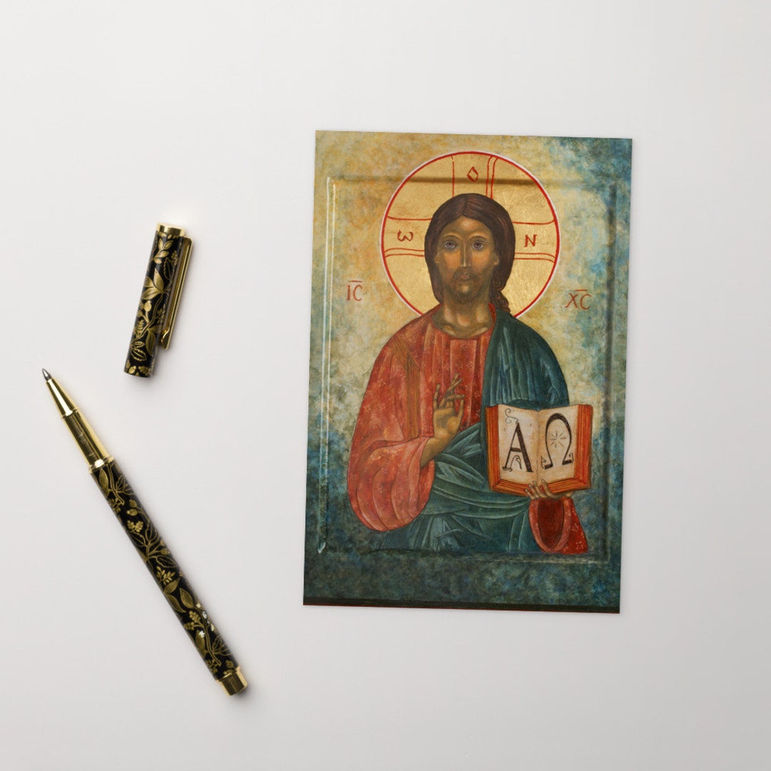 Jesus Christ Postcard, Faith Card, Christian Religious Card, Greeting ...
