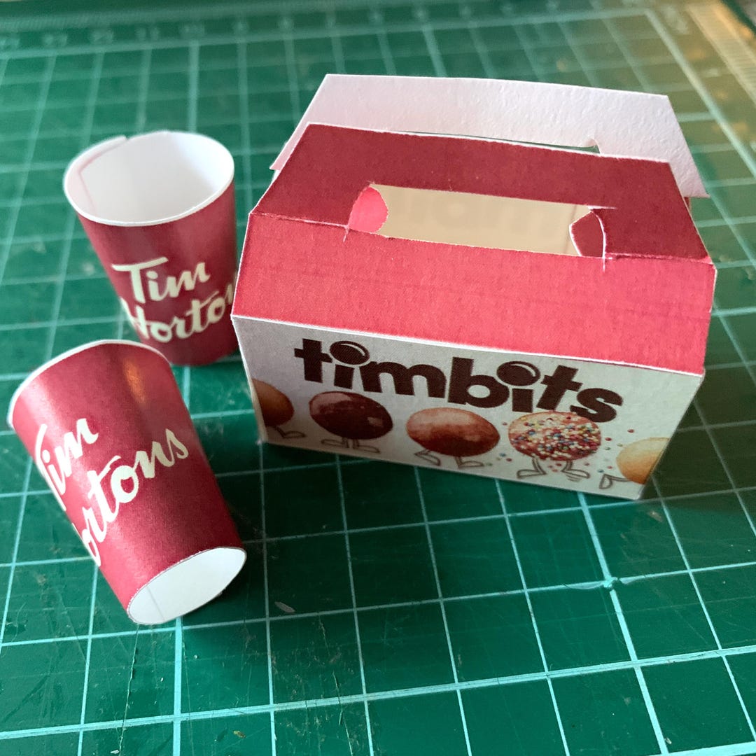 Timbits Box and Coffee Cups - INSTANT DOWNLOAD - Etsy