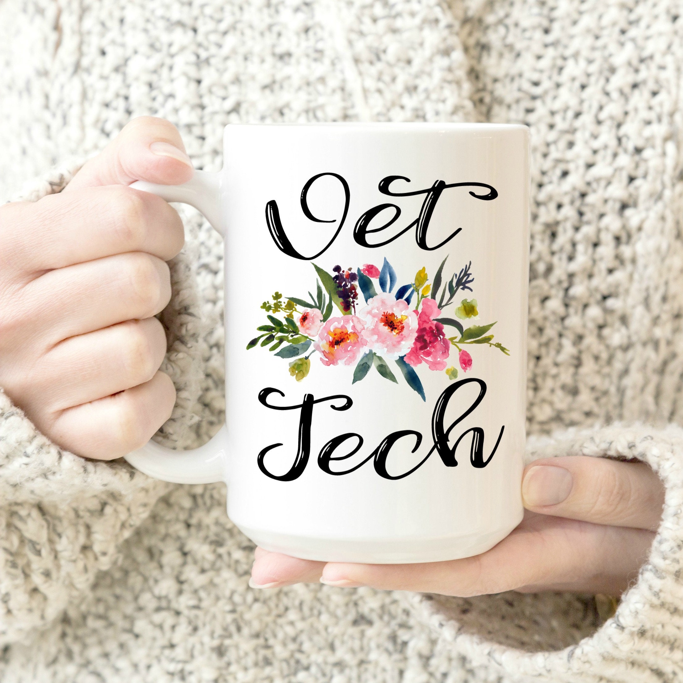 Vet Tech Mug Vet Tech Week Gift Funny Mug Cute Mug - Etsy