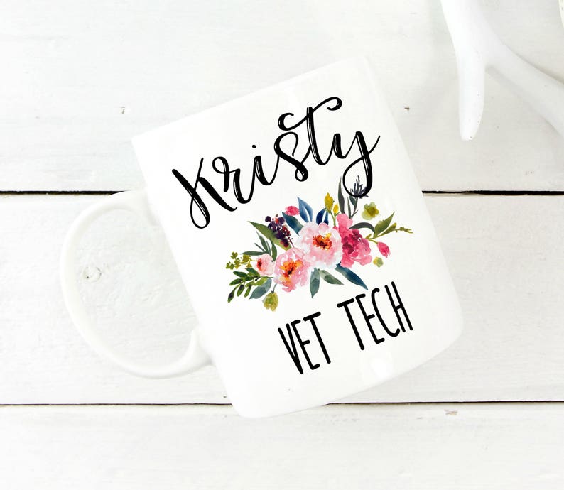 Custom Vet Tech Mug Vet Tech Week Gift Funny Mug Cute - Etsy