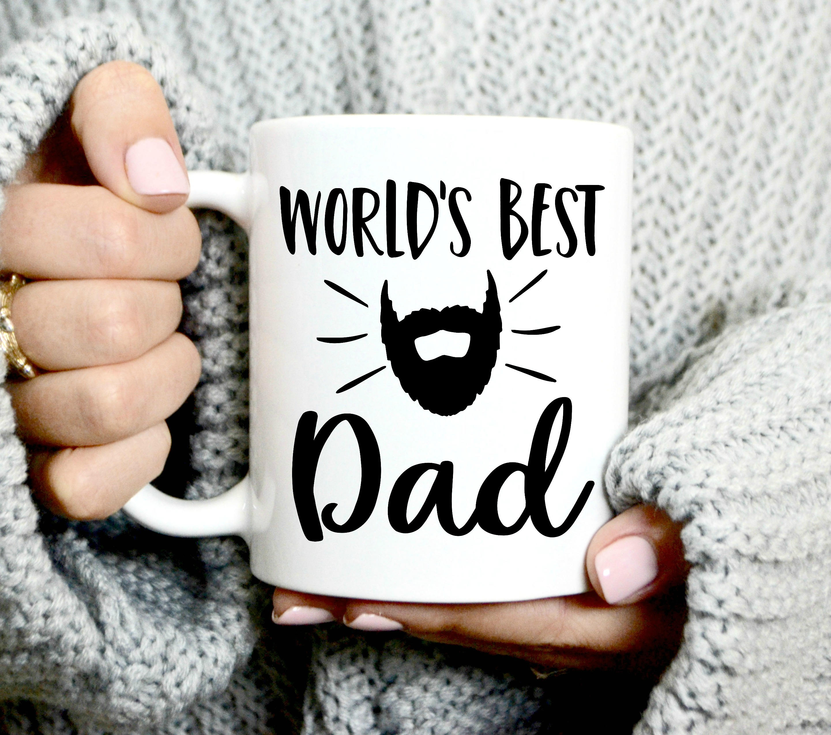 World's Best Dad Beard Dad New Dad Gift Dad Coffee - Etsy