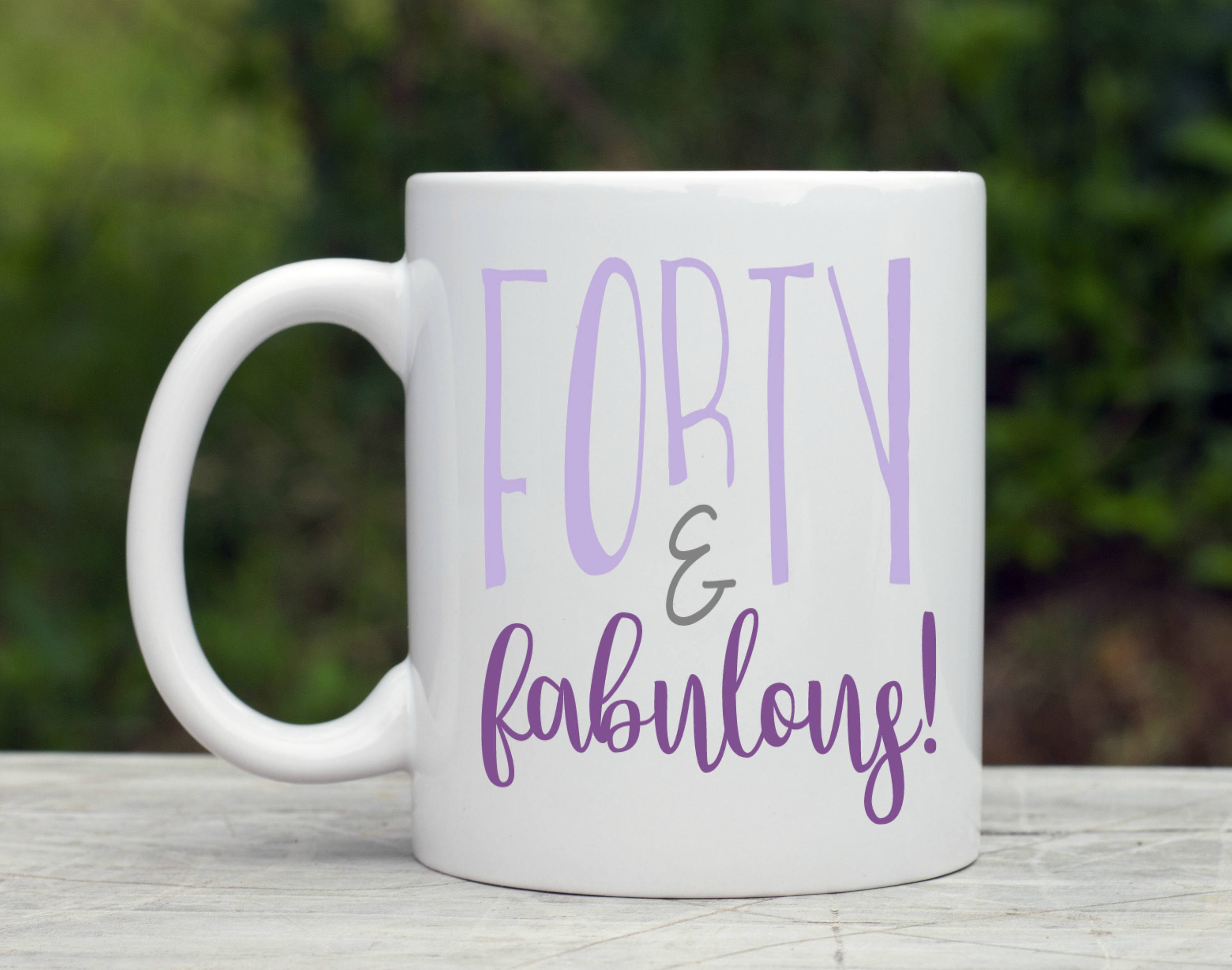 Forty And Fabulous Birthday Coffee Mug 40th Birthday Gift | Etsy