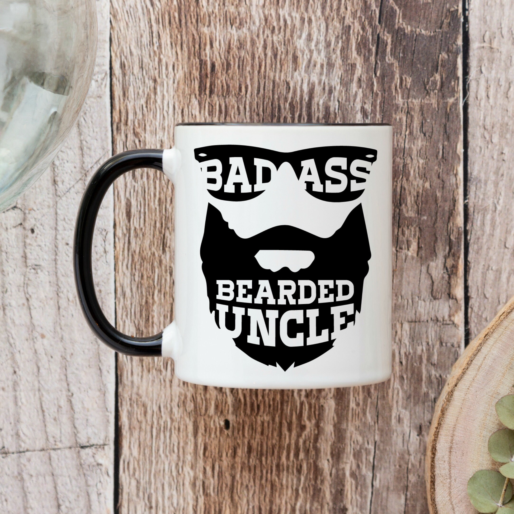 Bad Ass Bearded Uncle Gift Beard Uncle New Uncle Gift - Etsy Nederland