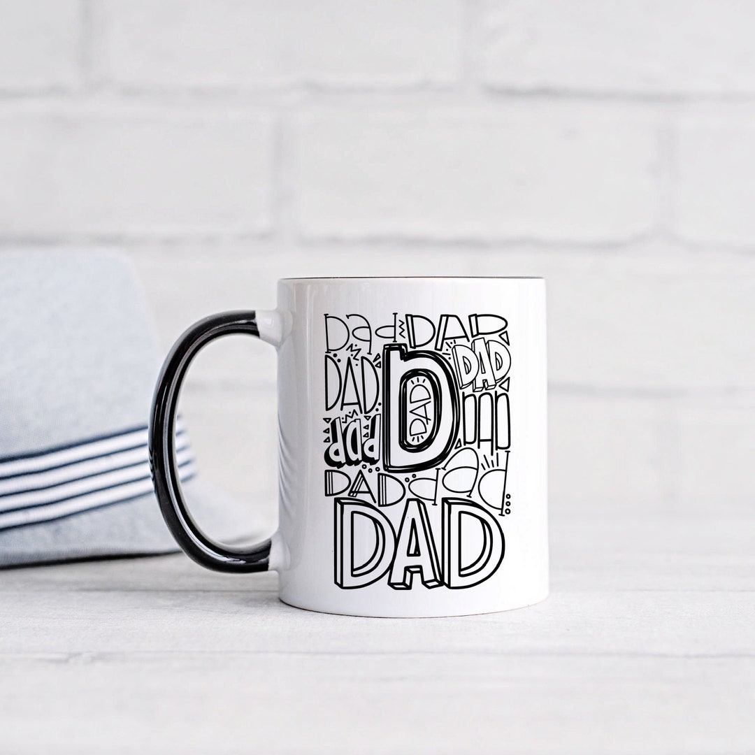 Personalized Dad Coffee Cup - Father's Day Gift From Kids - Dad Coffee ...