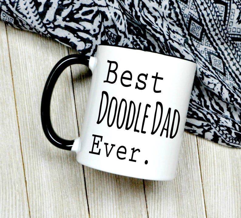 Best Doodle Dad Ever Coffee Mug Golden Doodle Lover Gift For | Etsy