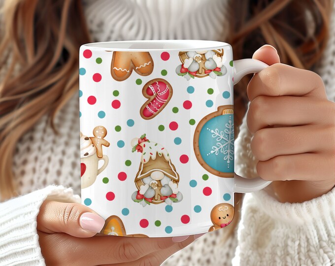 Holiday Cookies Mug Holiday Season Coffee Mug Holiday Treats Tea Mug ...