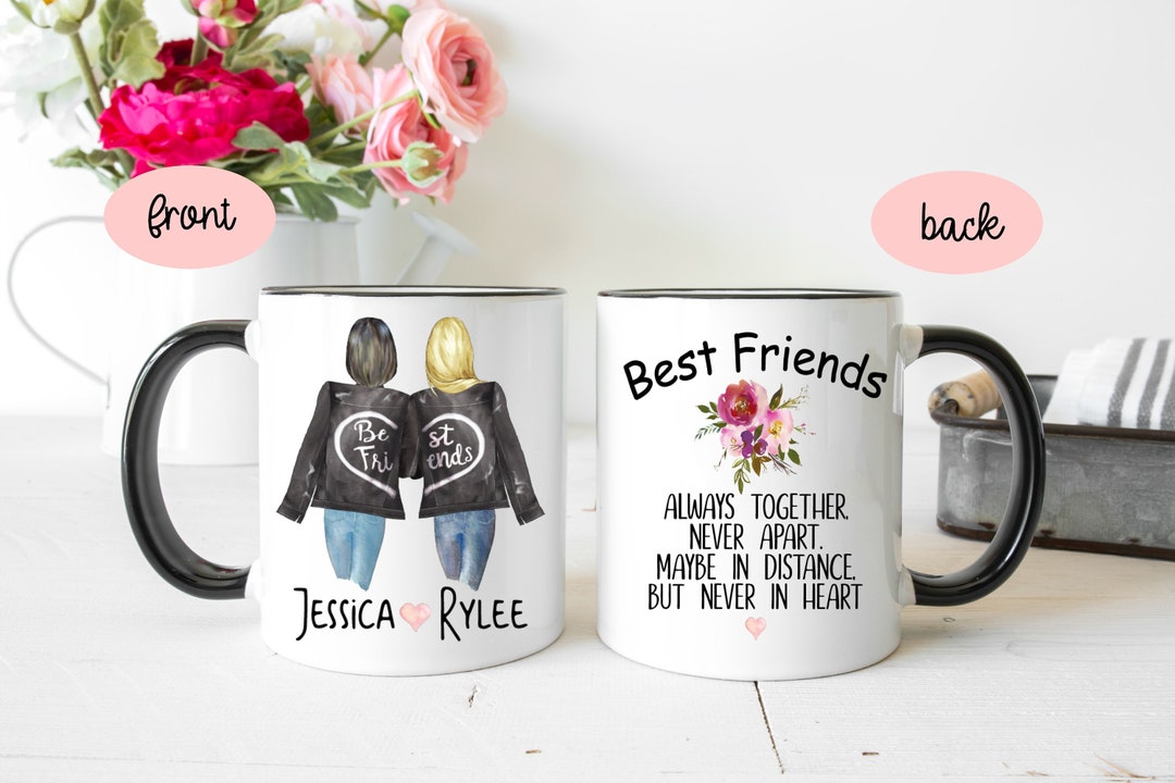 Long Distance Friendship - Best Friends Coffee Mug - State to State Mug ...