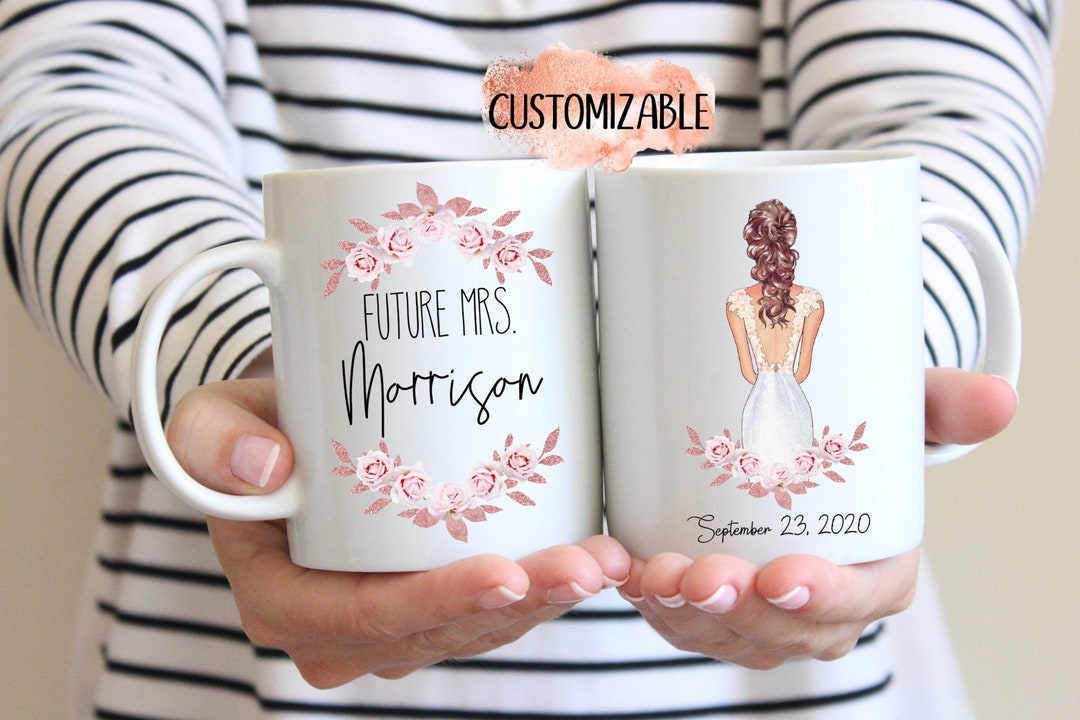 Future Mrs Coffee Mug - Custom Mrs - Engagement Gift - Bride to Be ...