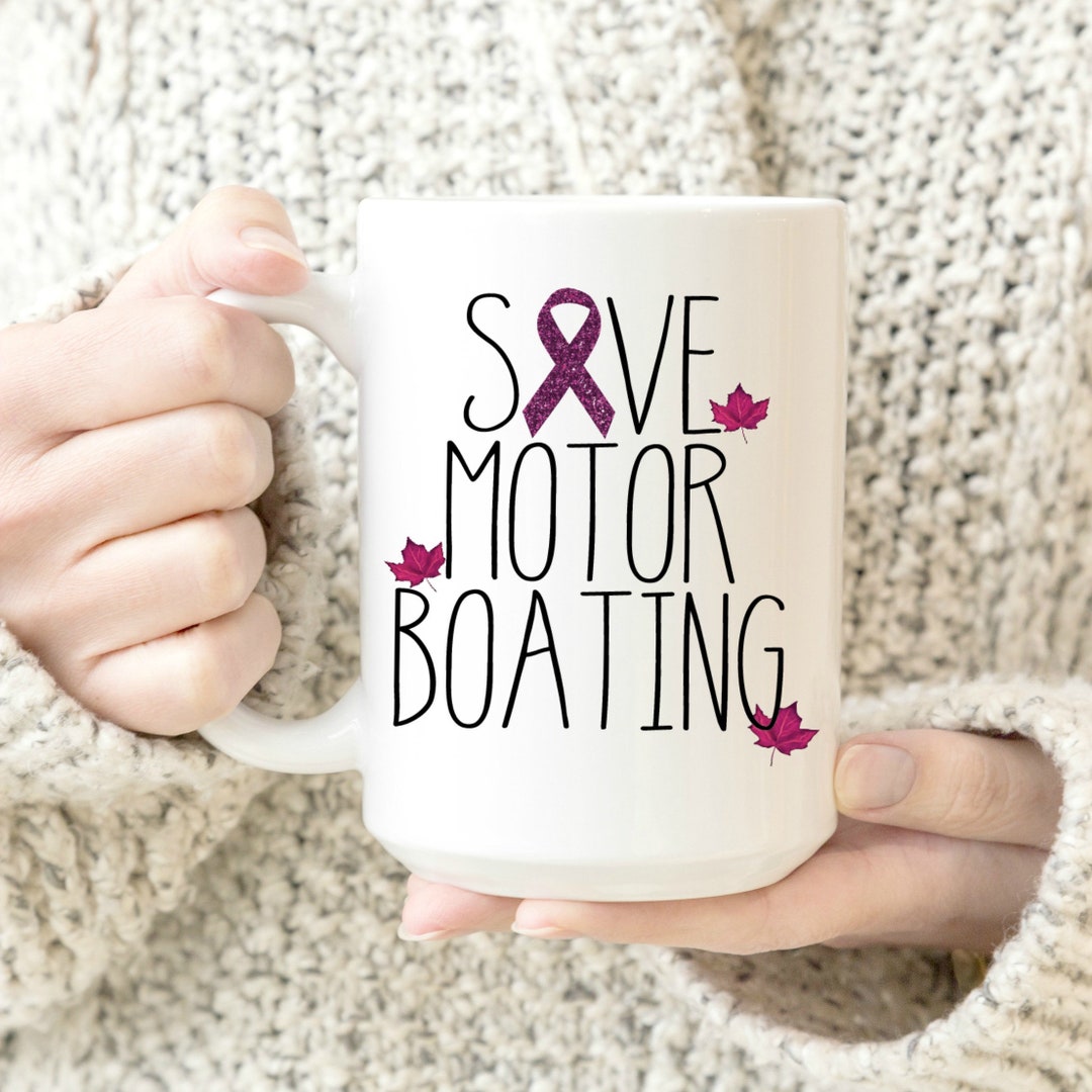 Save Motor Boating Breast Cancer Awareness Mug Survivor - Etsy