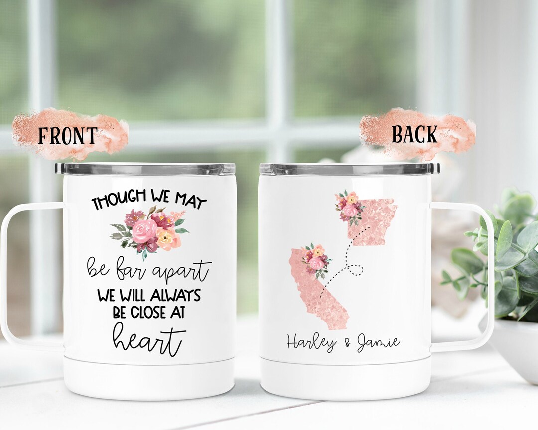 Long Distance Friendship - Best Friends Coffee Mug - State to State Mug ...