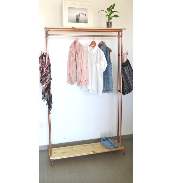 Copper Clothing Rack - Etsy