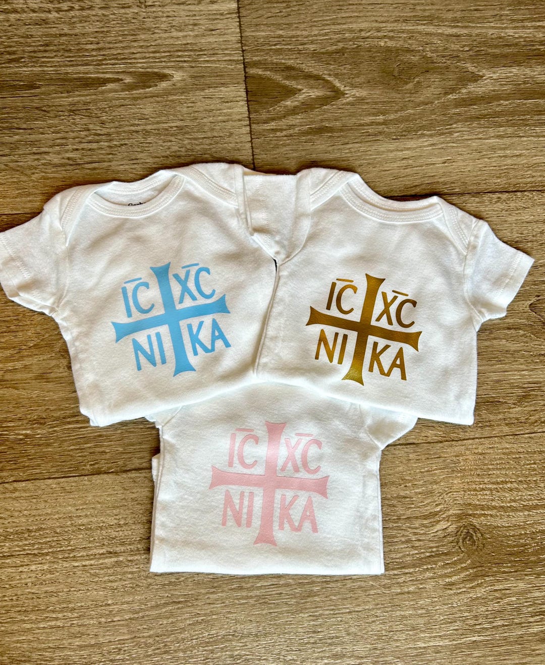 ICXC NIKA (0-3m) Baby Bodysuit “jesus Christ Conquers” Christian Baby ...