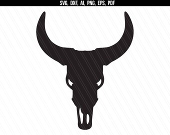 Bull horns svg | Etsy