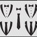 Tuxedo SVG Tuxedo Clipart Tuxedo bow necktie svg Fathers | Etsy