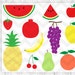 Fruits SVG Cut Files, Fruits DXF, Fruits Clipart , Apple Banana ...