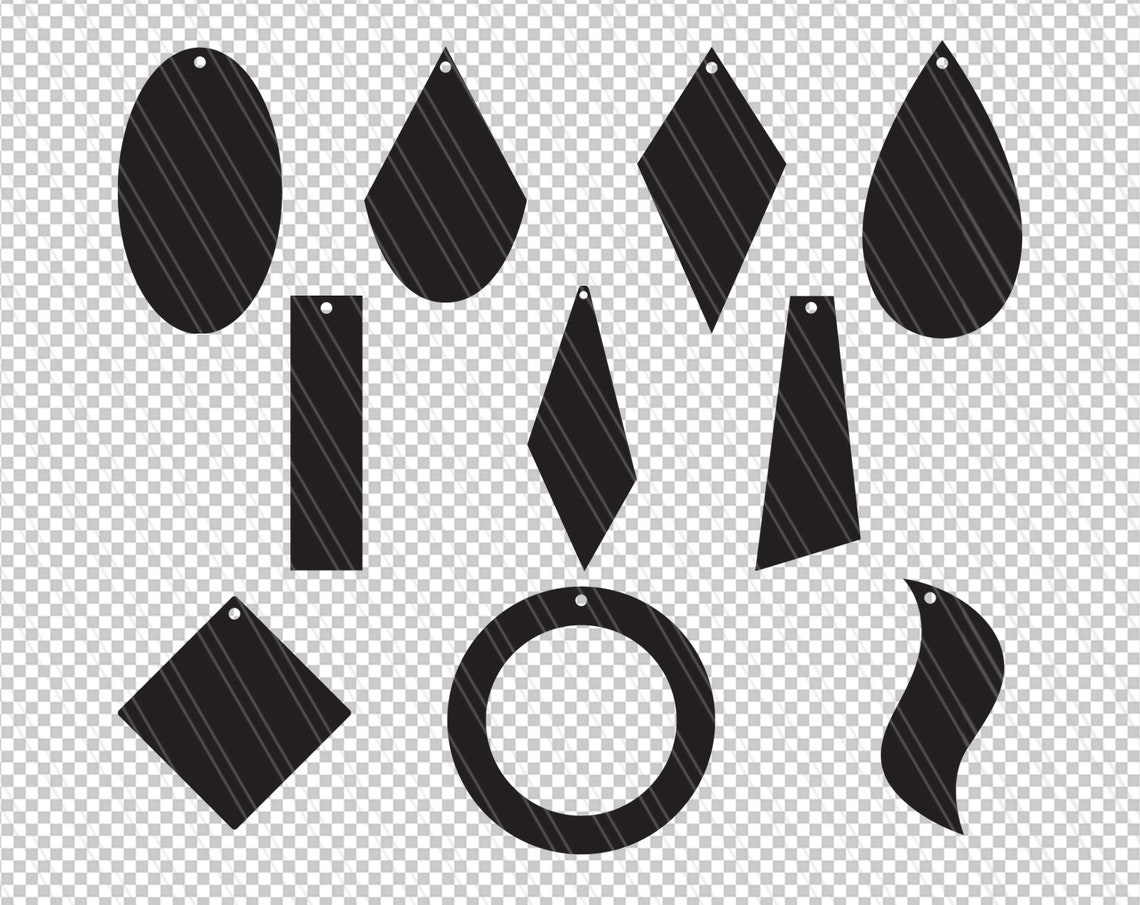 Earrings Svg Bundle Tear Drop Svg Leather Earrings | Etsy