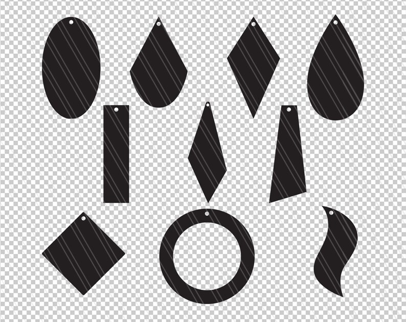 Earrings Svg Bundle, Tear Drop Svg, Leather Earrings, Rectangle ...