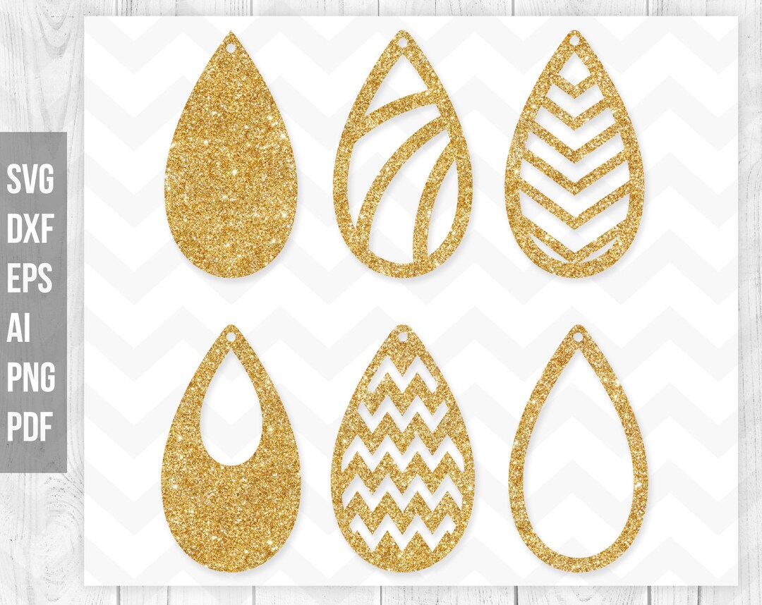 Tear Drop Earrings Svg,tear Drop Svg,earring Svg,leather Earrings ...