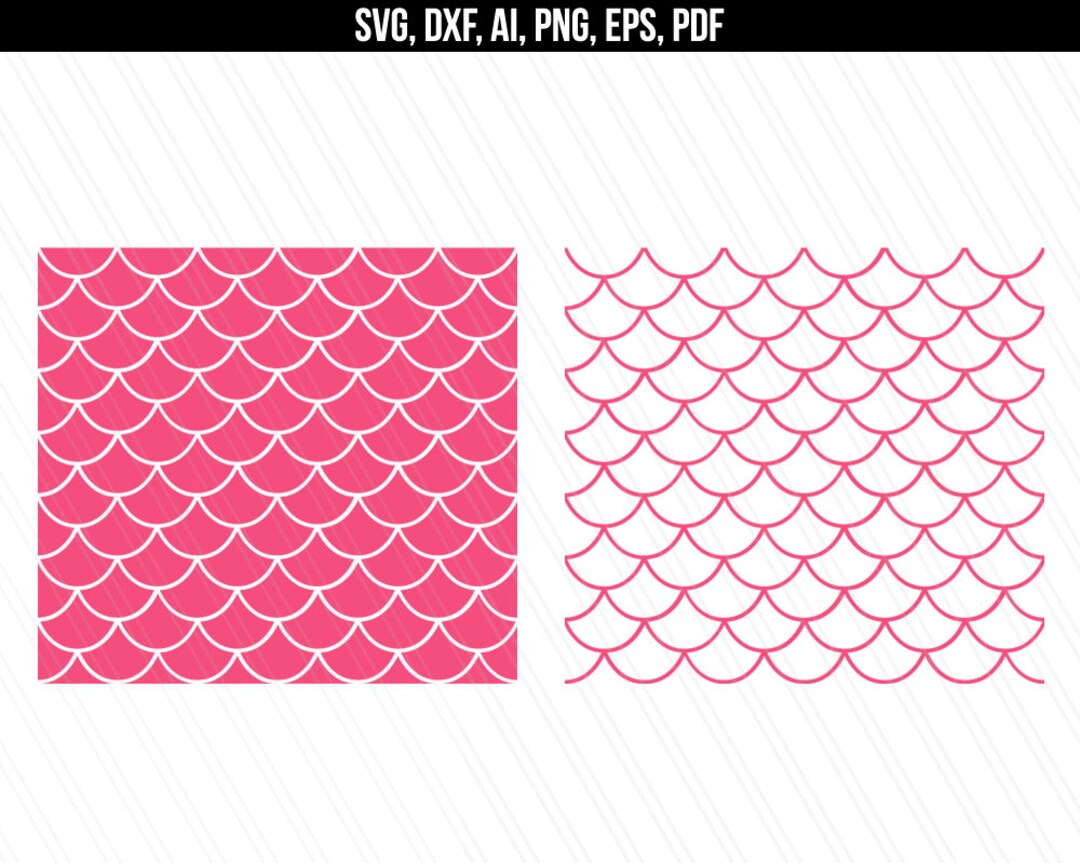 Mermaid Pattern Svg, Mermaid Scales Svg, Seamless Mermaid Scales ...