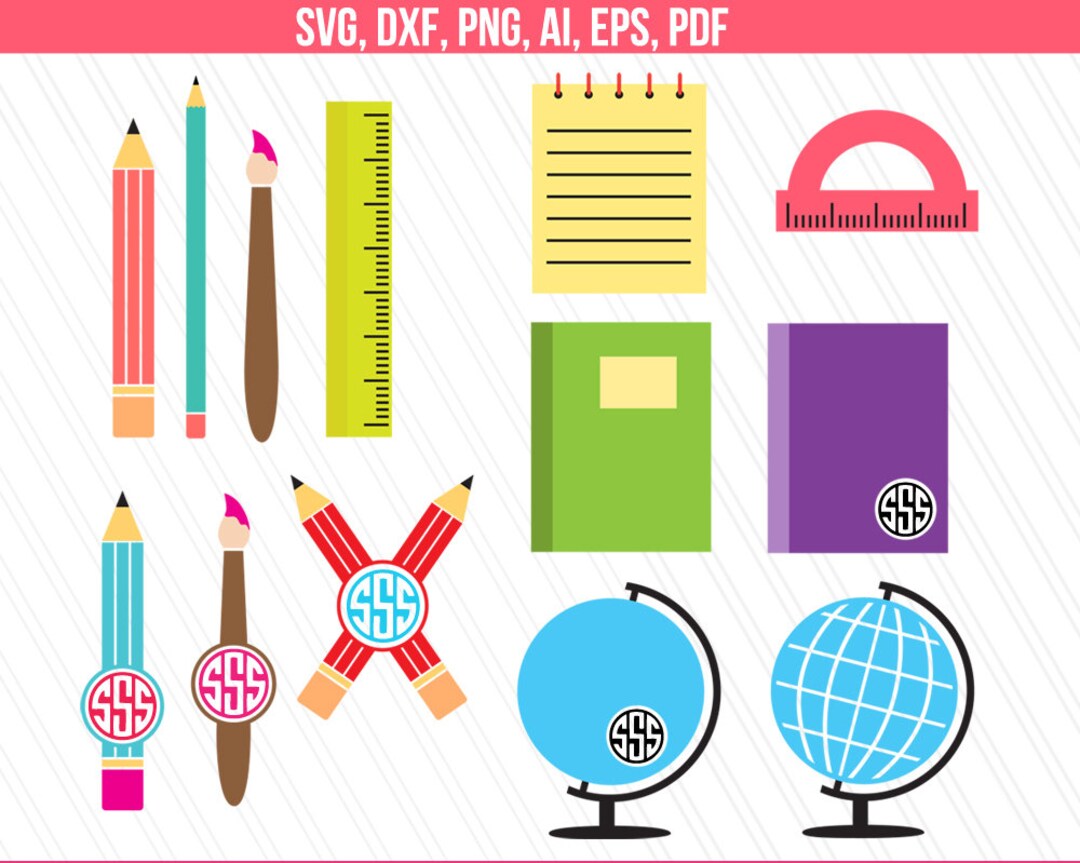 School Svg, Back to School Svg Bundle, Classroom Decor, School Clipart ...