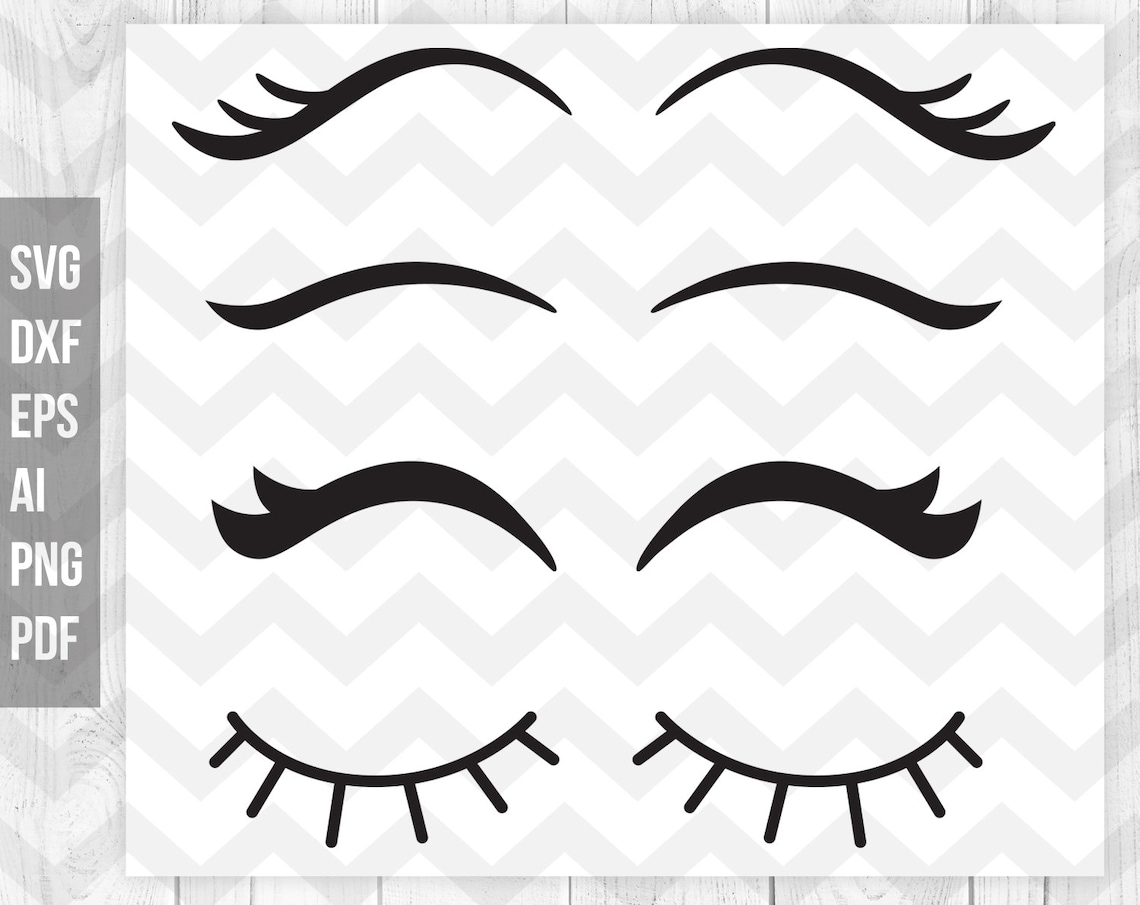 Eyelashes SVG Lashes Svg Eyelashes Clipart Eyelash Vector - Etsy