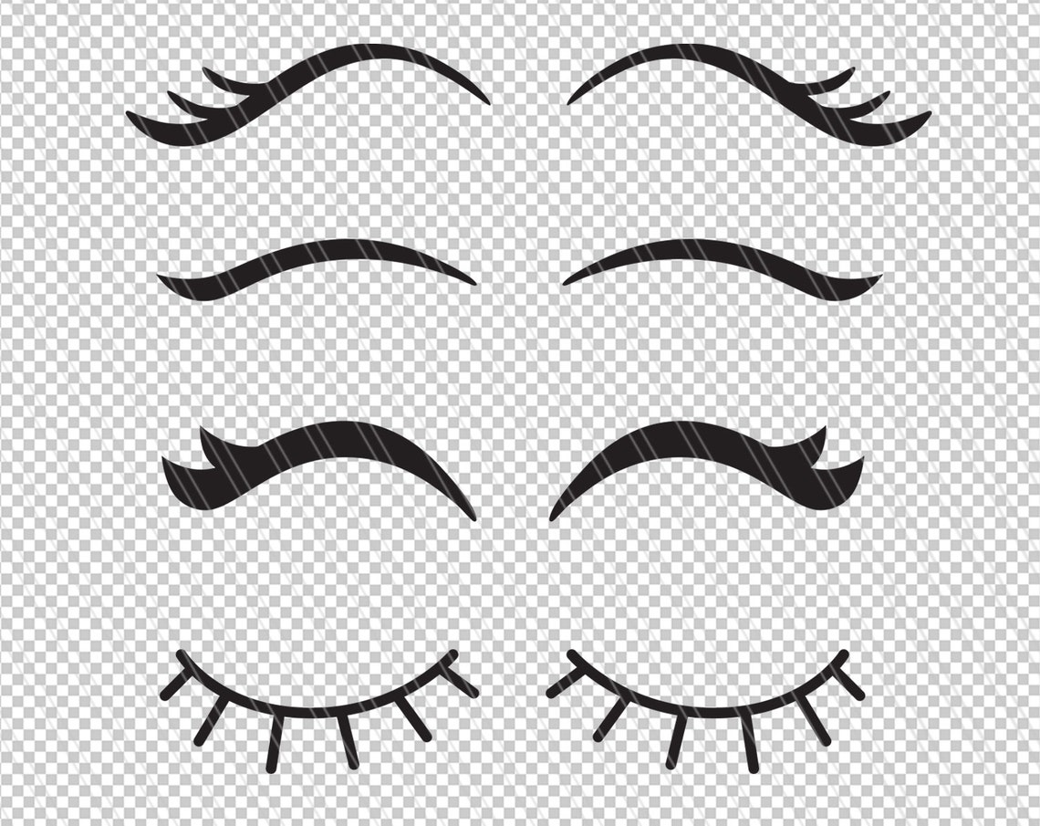 Eyelashes SVG Lashes svg Eyelashes Clipart Eyelash vector | Etsy