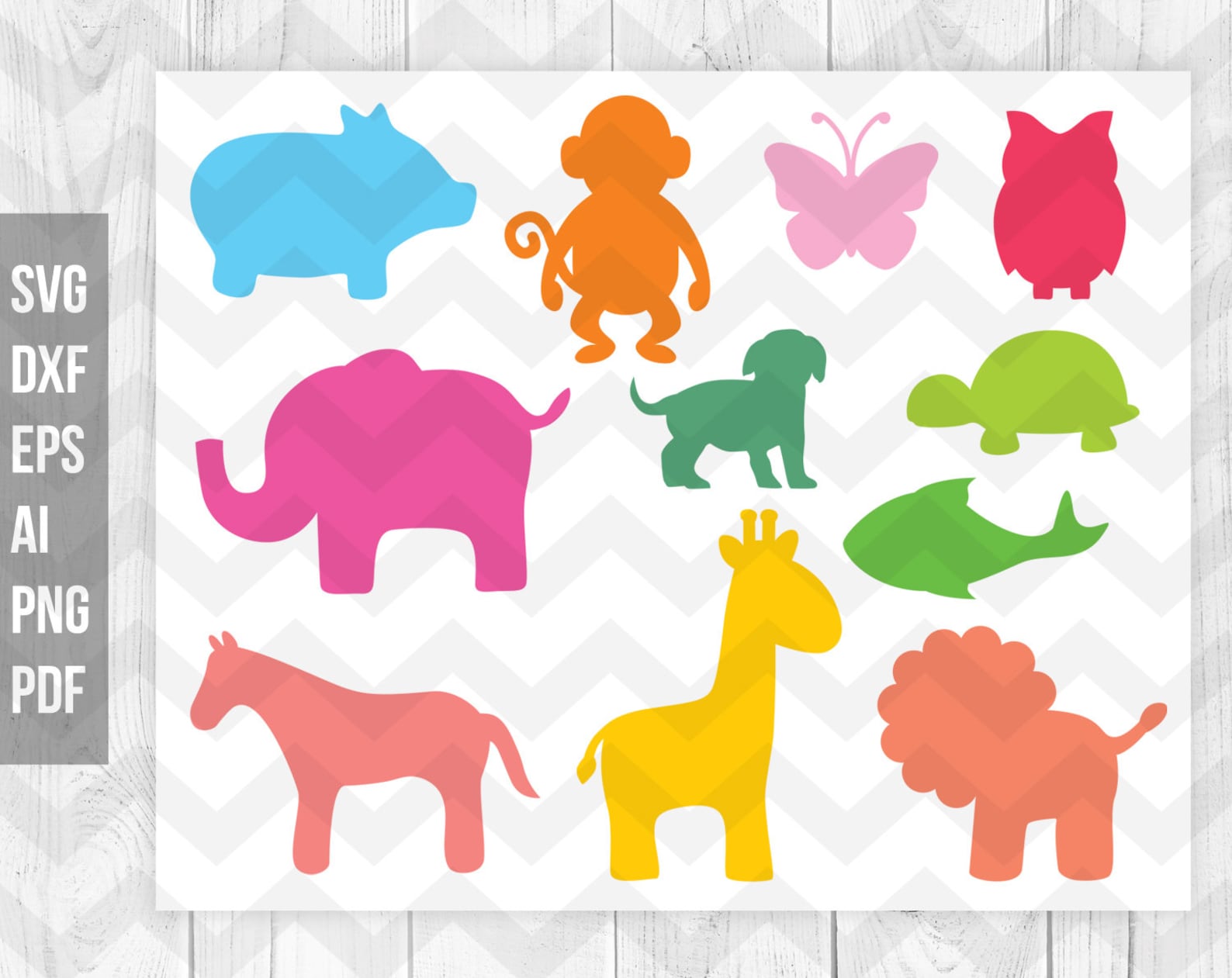 Zoo Animals SVG, Animal Svg, Baby Animal Svg, Animals SVG, Jungle ...