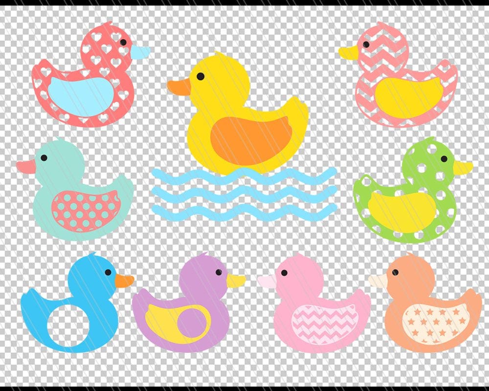 Baby Shower Border Clip Art Ducks