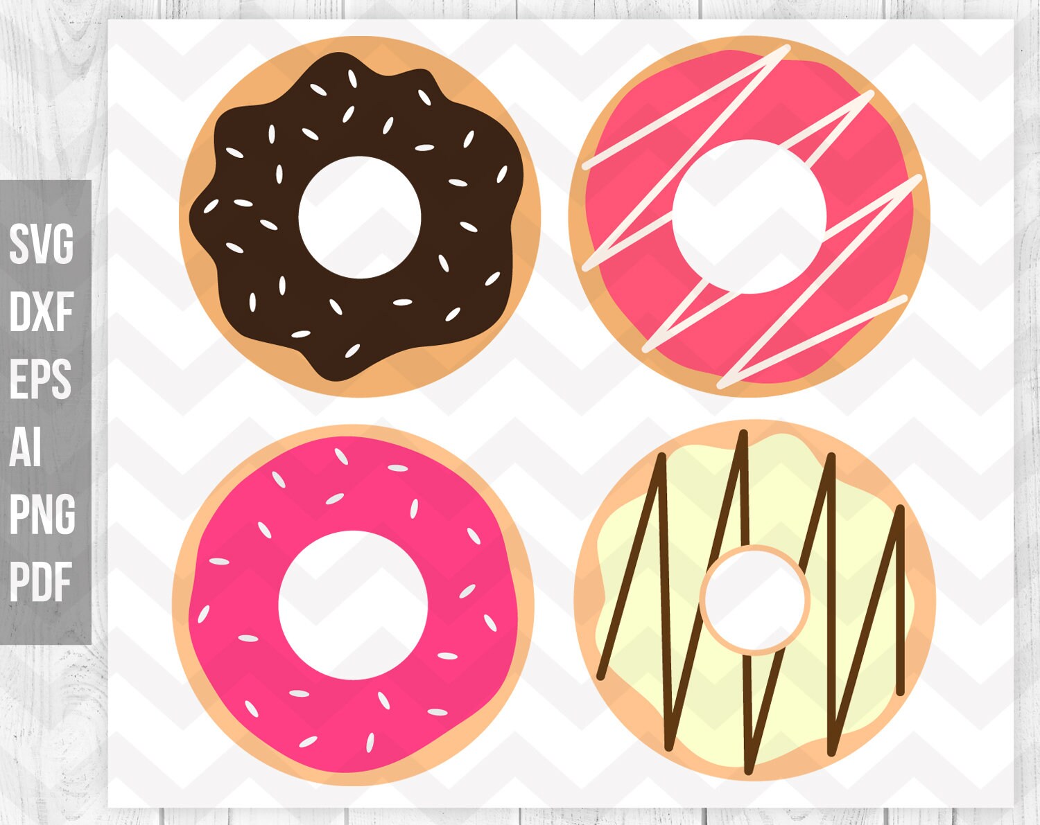 Donut Svg Sprinkles Donut Svg Donuts Clipart Dessert - Etsy