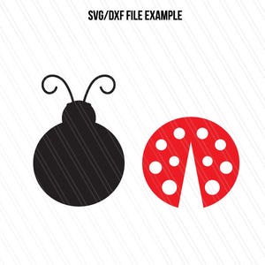 Ladybug SVG, Lady Bug Monogram SVG, Ladybug Beetle Svg, Ladybug SVG Cut ...