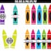 Crayons Svg, School Svg, Teacher Svg, Back to School Crayon Split ...