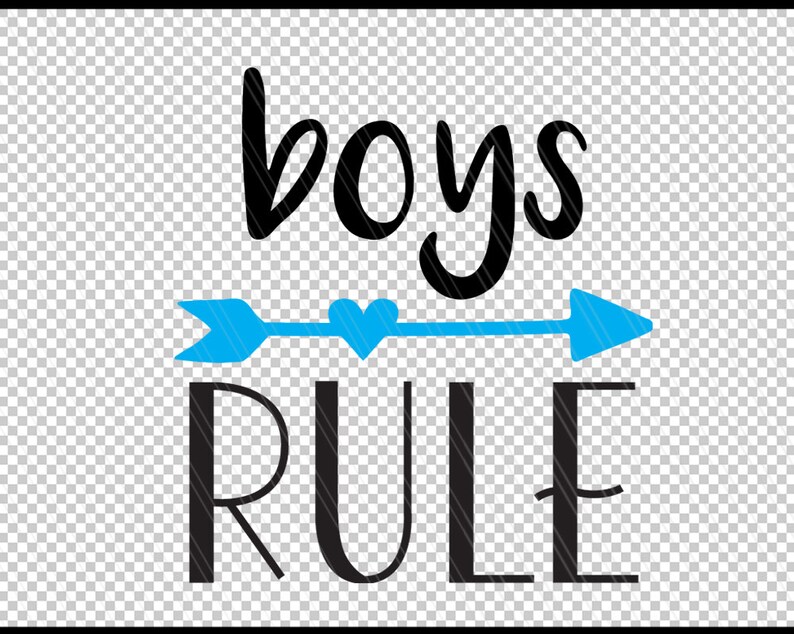 Boys Rule SVG, Baby Boy Svg Dxf Cut Files, Vinyl, Cricut, Silhouette ...