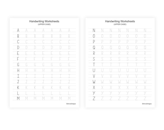 Hand Drafting Worksheets Handwriting Worksheets Free Printable | Mrs.