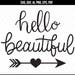Hello Beautiful Svg Hello Svg Beautiful Svg Makeup Svg - Etsy