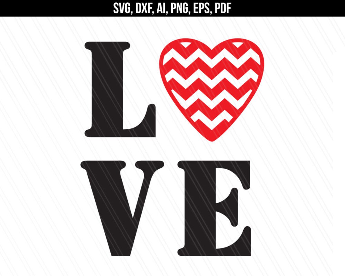Love Svg Love Heart Svg Dxf Cutting Files Valentines Svg - Etsy