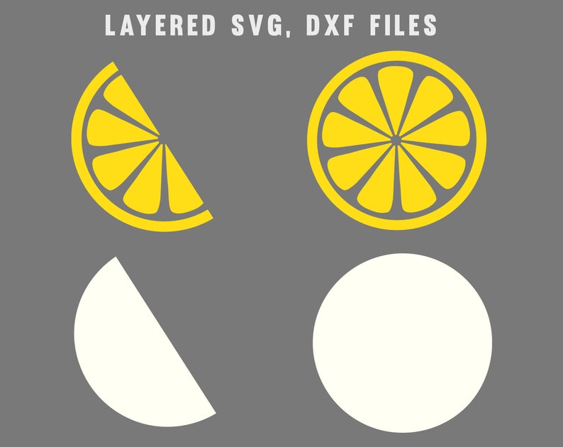 Lemon Svg Lemon Cut Files Lemon Layered Lemon Slice Svg - Etsy