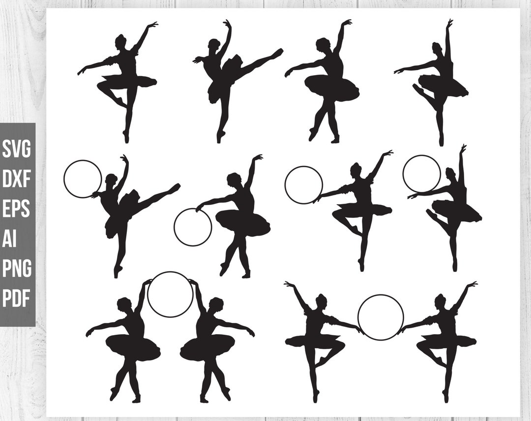 Ballet Svg Bundle, Ballerina Svg, Ballet Dancer Svg, Ballerina Clipart ...